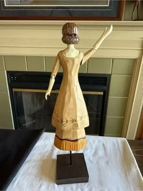 Foreside | Accents | Vintage Foreside Carved Wood Girlwoman Hand ...